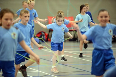 39724888-Annual school skipping contest at the Beacon of Light ...