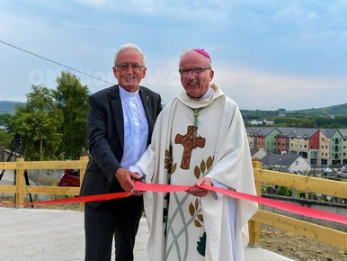 39727006-Fr Con McLaughlin PP, pictured with the Most Reverend Dr Donal ...