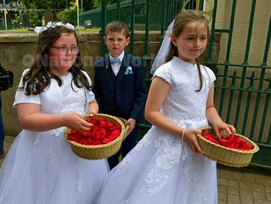 39727226-Children from schools in the Long Tower parish, who made their ...