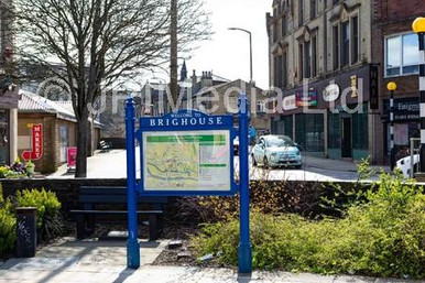 38933226-Welcome to Brighouse sign, Brighouse town centre - National ...