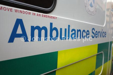 29909401-John Devlin 22 01 15. GLASGOW. GV of ambulance at accident and ...