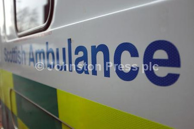 29909402-John Devlin 22 01 15. GLASGOW. GV of ambulance at accident and ...