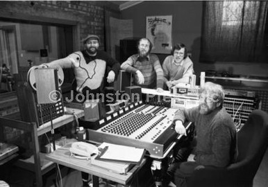 20377838-Members of the Battlefield Band folk group in the Temple ...