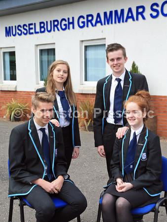 31407140-Musselburgh Grammar School Head Boy & girl with their deputies ...