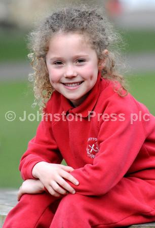 27109481-Picture by JANE BARLOW. 4th March 2014. Freya Monk, 6, a pupil ...