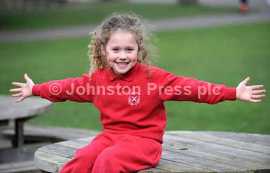 27109482-Picture by JANE BARLOW. 4th March 2014. Freya Monk, 6, a pupil ...