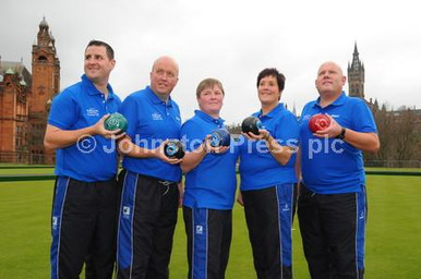 27264128-Members of the Scottish Commonwealth Bowls team at Kelvingrove ...