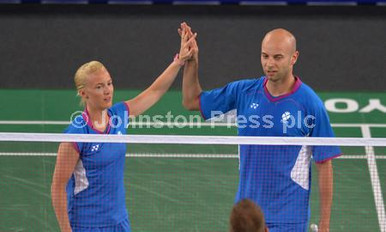 28649177-Robert and Imogen delighted with a wim in the opening games of ...