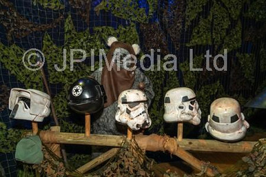 39434500-Ewok drummer with unusual percussion instruments in the Star ...