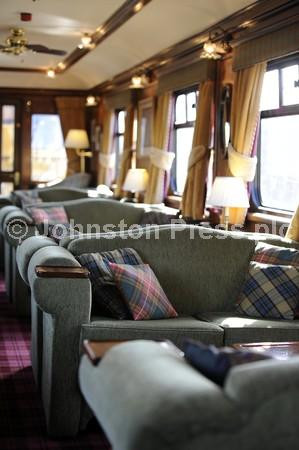 24227276-The Royal Scotsman at Boness Station. The Observation Carriage ...