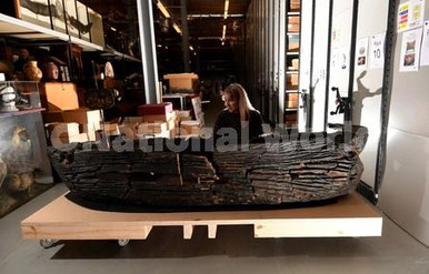 39551345-Curator of Archeology Kat Baxter pictured with the Medieval ...