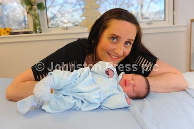 23450745-The first baby born in Scotland in 2013. Riley Harkness with ...