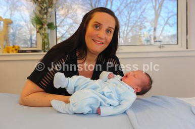 23450750-The first baby born in Scotland in 2013. Riley Harkness with ...