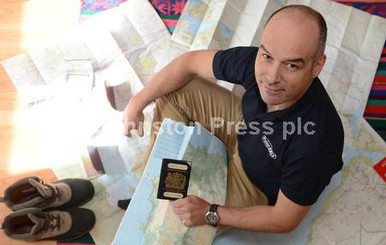 24110245-Mike Laird, adventurer explorer He is off on another ...