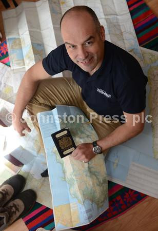 24110251-Mike Laird, adventurer explorer He is off on another ...