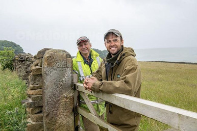 39800449-Stephen Ramsden with his son Mark from near Pateley Bridge ...