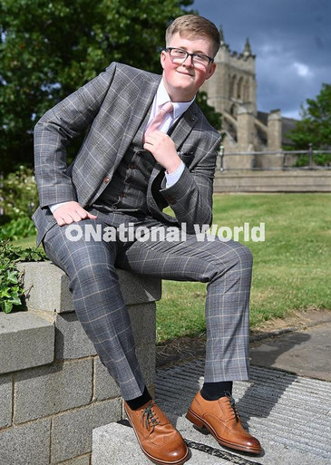 39801546-Sam Carr photographed at the Croft Gardens before attending ...