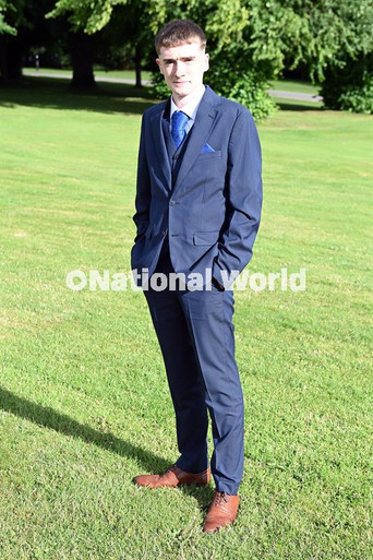 39816869-Ethan Foster smart in his prom suit at the High Tunstall ...