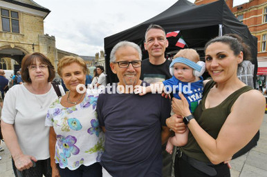 39817638-The Italian Festical on Cathedral Square. Visitors to the ...