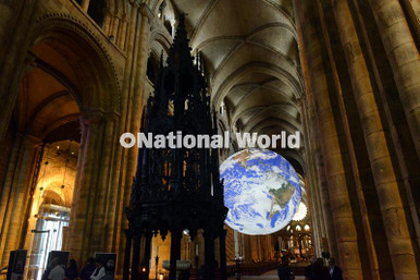 39819882-Luke Jerram's giant globe installation Gaia at Durham ...