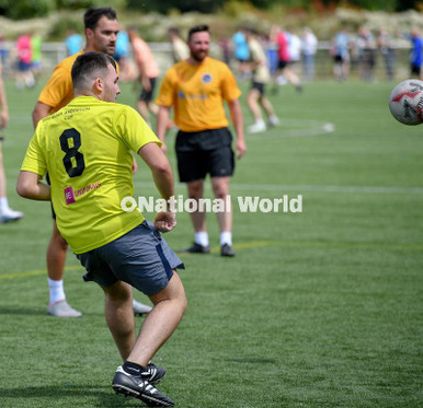 39825964-Pictured: Action from the tournament. Family and friends of ...