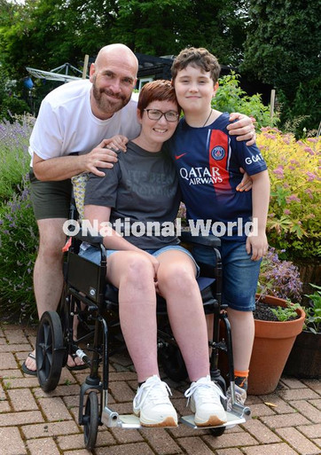 39840956-Kate Green receovering at home after a stroke, with husband ...