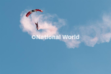 39841497-The Red Devil Parachute Team performing at the Blackpool Air ...
