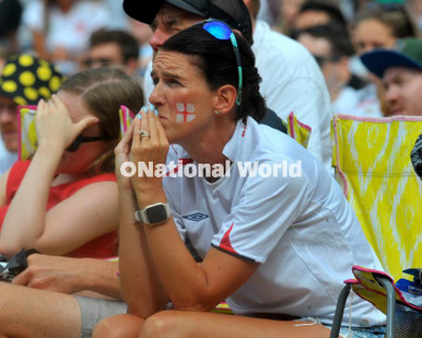 39845650-England fans watching the England Women World Cup Final v ...