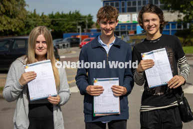 39847755-Students from Horndean Technology College received their GCSE ...