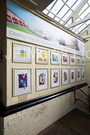 39184040-Launch of street art trail at Batley Train Station. Artworks ...