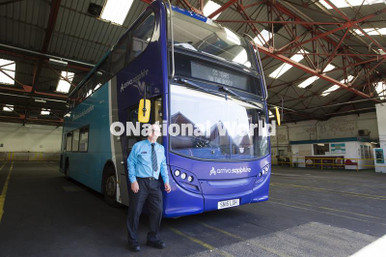39855190-Bus Driver Tony Dickens who has been driving buses for 55 ...