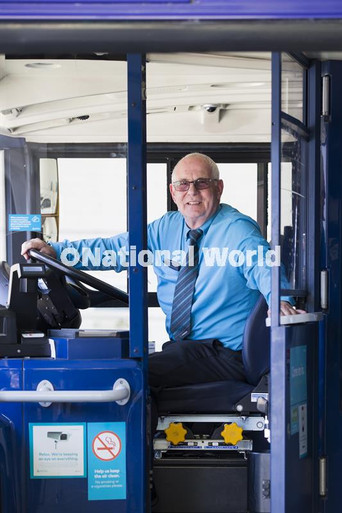 39855187-Bus Driver Tony Dickens who has been driving buses for 55 ...