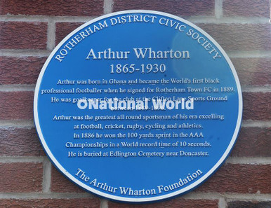 39856458-A blue plaque to commemorate the first black professional ...