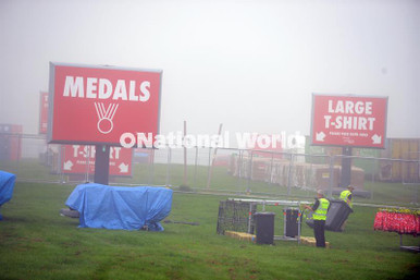 39856473-Finish touches to the Great North Run 2023 finish line. NEP ...