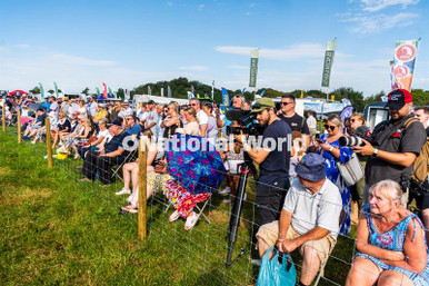 39857024-Penistone Agricultural Show 2023. Pictured Members of the public watching the judging ...