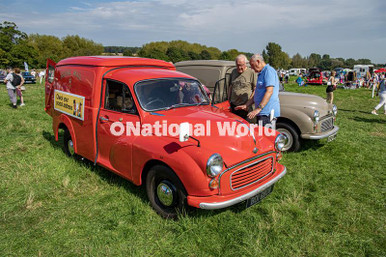 39858073-Interest in a vintage Morris Post Office van at the 25th Otley ...