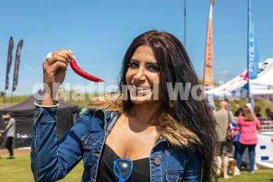 39448400-Shahina Waseem, the Chilli Queen, at the Portsmouth Chilli and ...