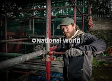 39866001-Scoffolder Paul Conway, owner of Farsley Scaffolding company ...