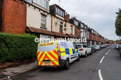 39869183-West Yorkshire Police are still in attendance at the scene of ...