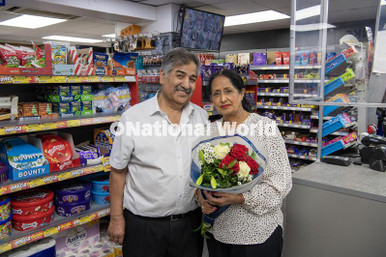 39870915-Shopkeepers Surinder Pugal (known as Steve) and wife Rama who ...