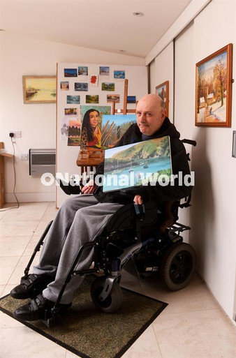 39881372-Mouth artist David Cawthorne, pictured at his home at ...
