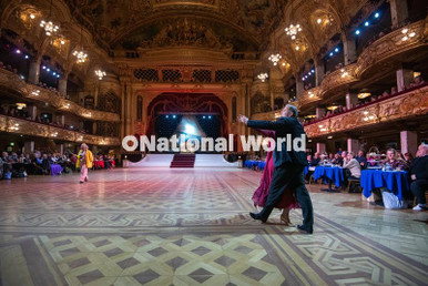 39897021-BBC Radio Lancashire's Graham Liver and Leanne Bayes perform ...