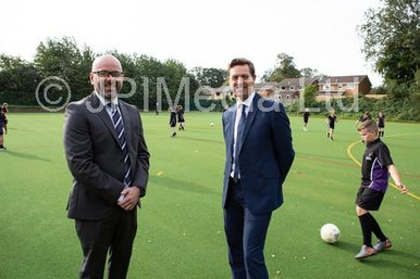 39140781-Celebrating the completion of the new multi-sports pitch at ...