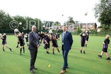 39140785-Celebrating the completion of the new multi-sports pitch at ...