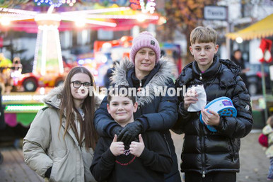 39899953-Birstall Christmas lights switch-on. From the left, Alexie ...