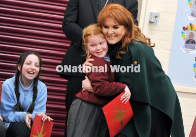 39906809-BURNLEY - 13-12-23 Sarah, Duchess of York, visits Holy Trinity ...