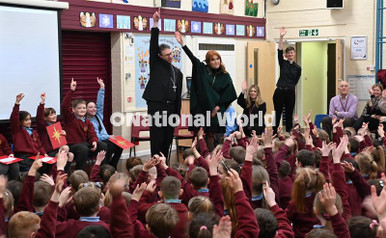 39906800-BURNLEY - 13-12-23 Sarah, Duchess of York, visits Holy Trinity ...