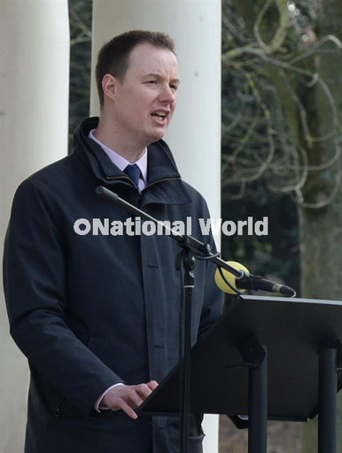 39921601-Leader of Rotherham Council Chris Read spoke at the Rotherham ...