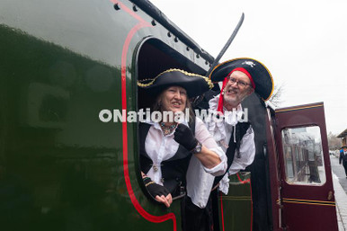 39929413-Lynne Mortimer and Victor Horniblow volunteers at Ribble Steam ...