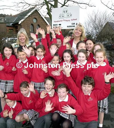 21491901-Celebration time at Hambleton Primary School. Year five pupils ...